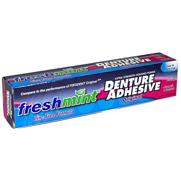 Extra Strength Denture Adhesive Cream 2oz Tube | MedSTAT