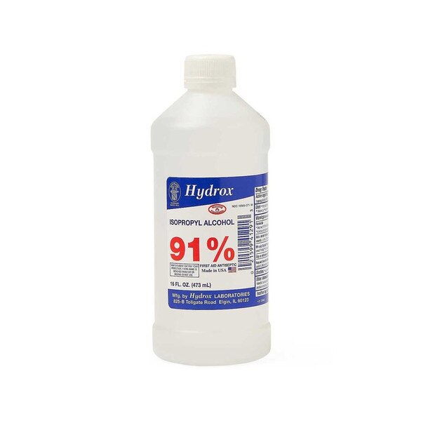 91% Isopropyl Rubbing Alcohol - 16oz | MedStat