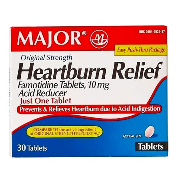 Major Heartburn Relief Tablets - 10mg | MedSTAT