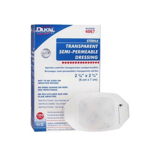 4" x 4.75" Transparent Oval Bandages | MedSTAT