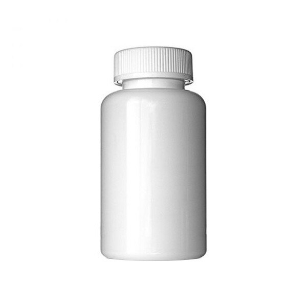100cc HDPE White Round Packer Bottle w/CR Pressure Seal Foam Liner Cap ...