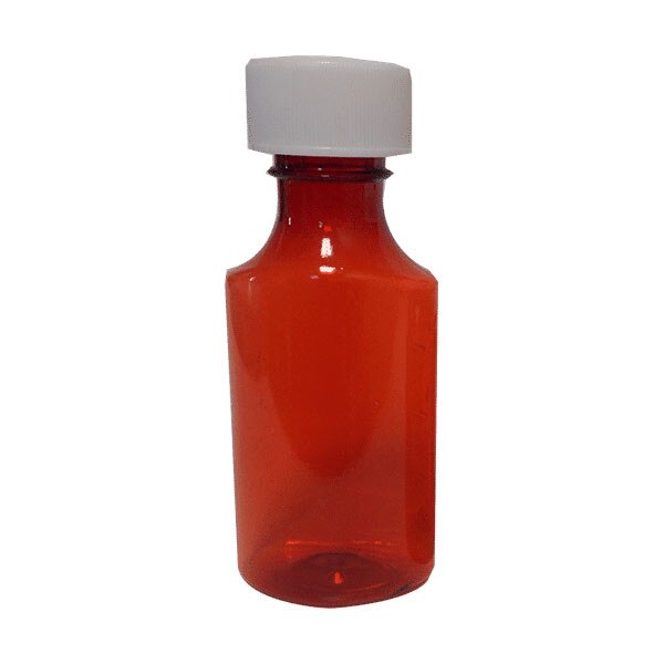 Amber Syrup Bottle - 3oz - 100/Case | MedStat