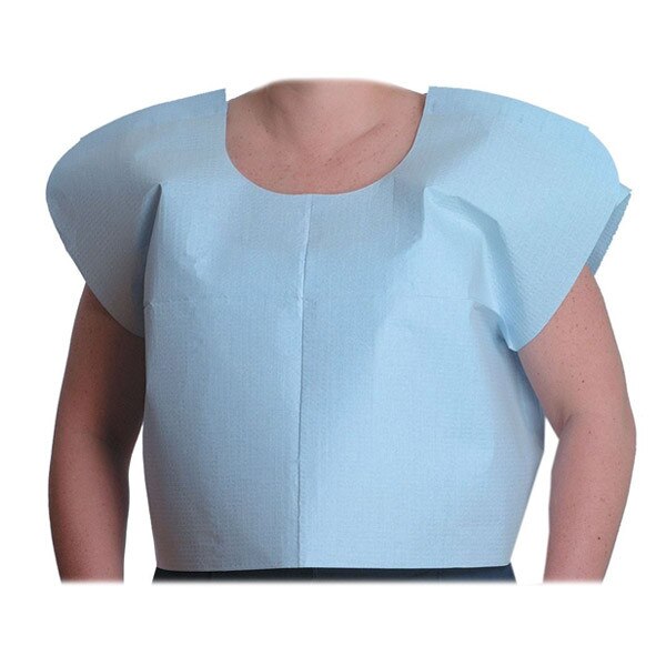 Tidi Blue X-Large Front / Back Opening Exam Cape - Unisex - Without ...