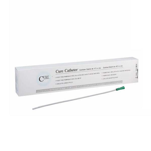 Urethral Catheter Straight Tip - 14 FR - 16", 30 per Box | MedSTAT