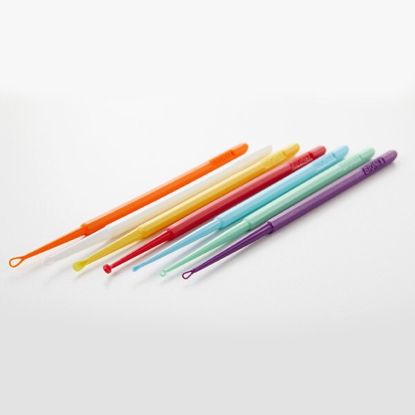 2mm Ear Curette - InfantScoop® - Straight Oval Cup Tip with 6" Round ...