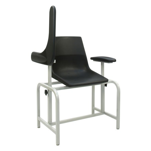 Blood Draw Chair 300lb Capacity, Plastic Seat w/Formica Flip Arm| MedSTAT