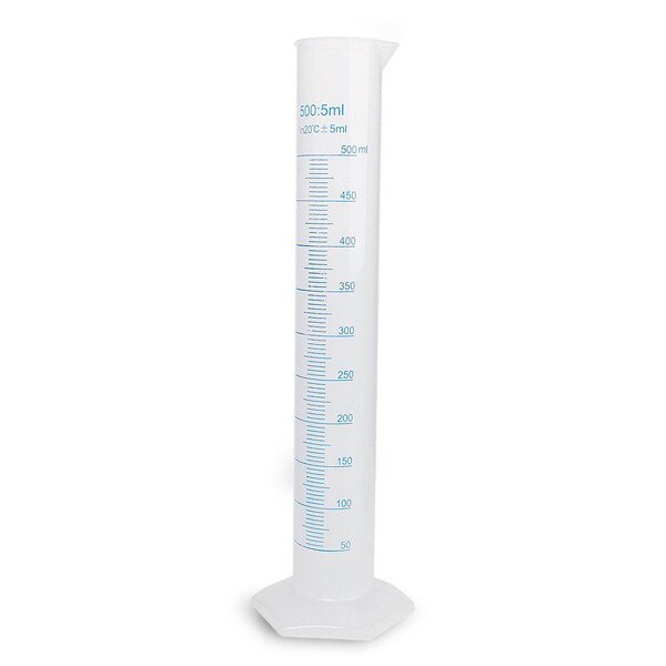 500mL PP Clear Graduated Autoclavable Cylinder | MedSTAT