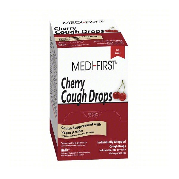 Cherry Cough Drops - 125 per Box; 1 Box | MedSTAT