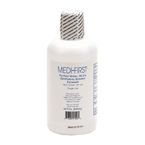 Medi-First Eye Wash Solution - 32 Ounce Squeeze Bottle | MedStat