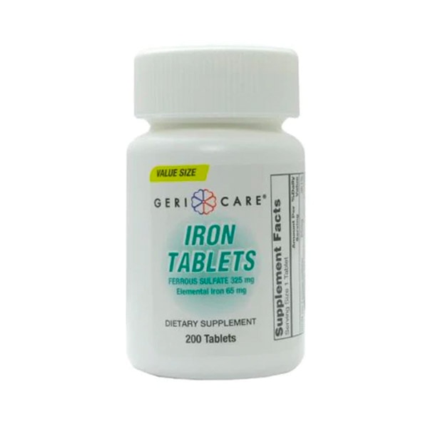 Ferrous Sulfate (IRON) Tablets - 325 mg, 100 Tablets per Bottle | MedSTAT