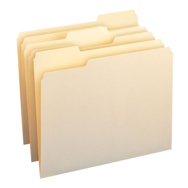 1/3 Cut Manilla Letter Sized File Folders | MedSTAT