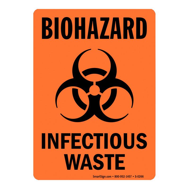 Biohazard Infectious Waste Sign | MedSTAT