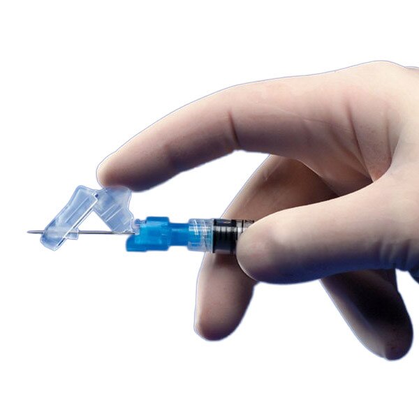 20g x 1.5" Hypodermic Needle with Sliding Safety | MedSTAT
