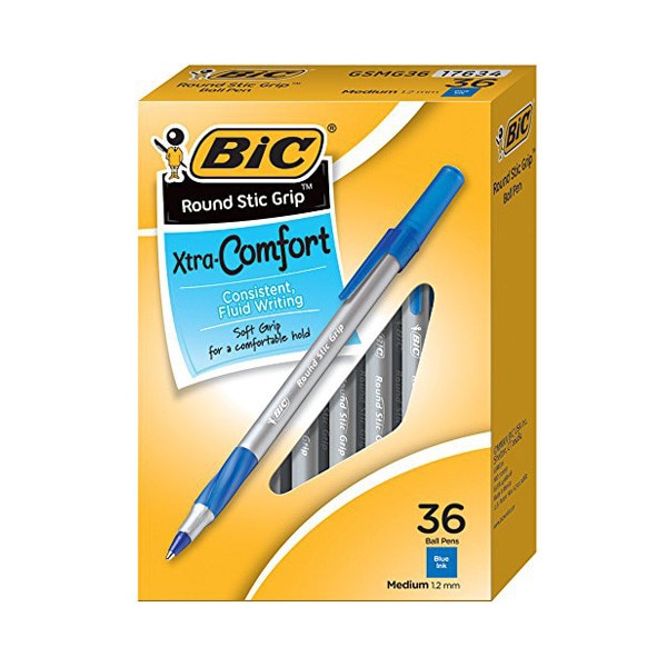 BIC Blue Ball Point Pen Stic-Grip Xtra Comfort | MedSTAT