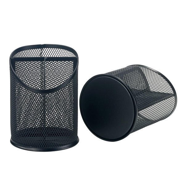 Round Steel Mesh 3-Compartment Pen Holder (Count 1) | MedSTAT