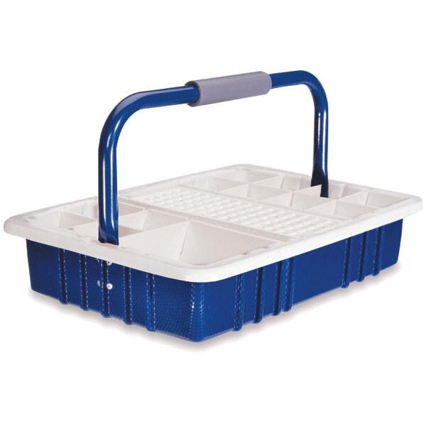 Phlebotomy Tray 60 Place Plastic Blue | MedSTAT
