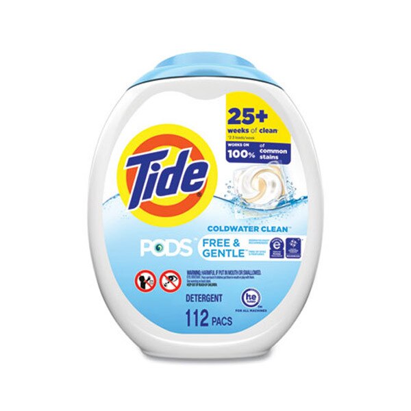 Tide Laundry Soap Pods - Unscented - 112 Per Container | MedSTAT