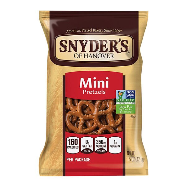 Snyder's of Hanover Mini Pretzels Single-Serve Packs (60 Count) | MedSTAT