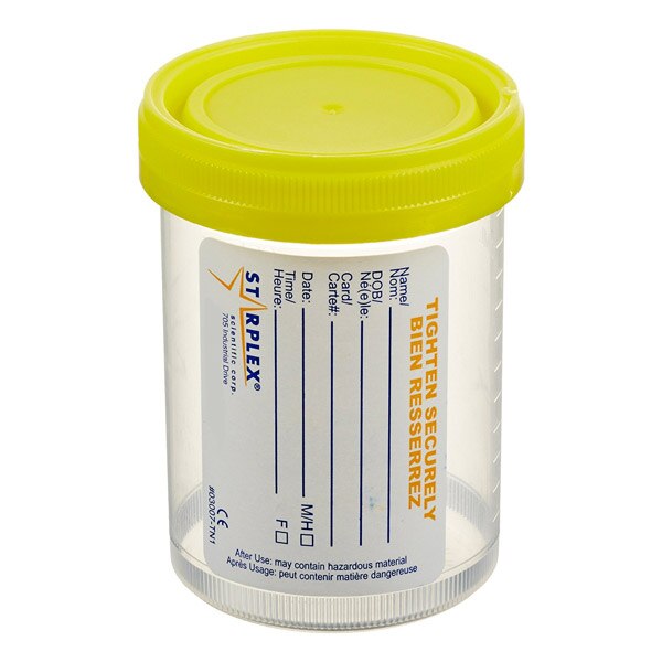 Starplex Leakbuster B602-1YN 2 oz/60 mL Specimen Container (500 Count ...