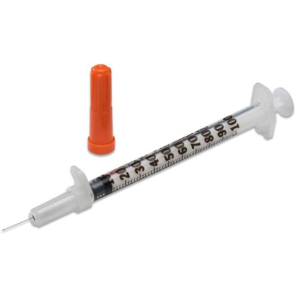 1ml 25gx5/8 Sliding Safety TB Tuberculin Test Syringe | MedSTAT