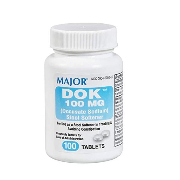 Docusate Sodium - Stool Softener - Laxative Tablets - 100mg - 100 ...