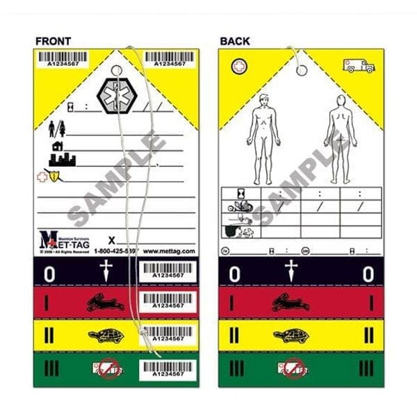 Standard Medical Emergency Triage Tags | MedSTAT