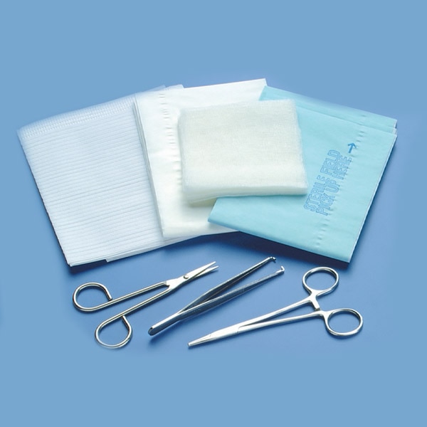 7 Piece Minor Laceration Tray - Sterile | MedSTAT