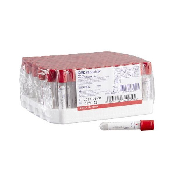 Vacutainer Plus Venous Blood Collection Tubes - 4mL, 13x75mm - 100 Per ...