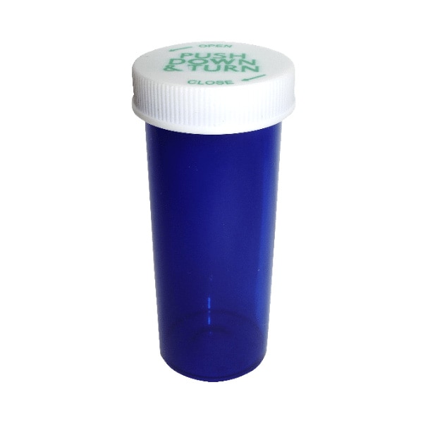 Push Down & Turn 40dr Blue Vial - 180/Case | MedSTAT