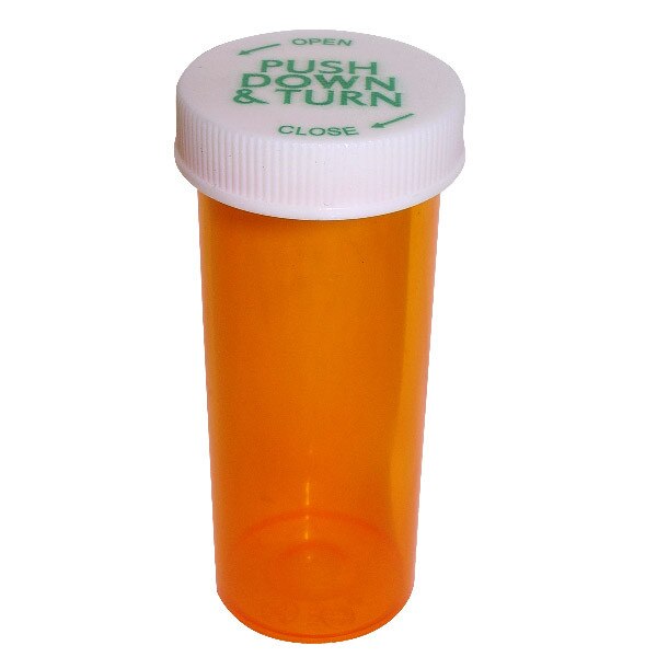 Clarke Push and Turn Vials with caps - 16dr - 270/ctn | MedSTAT