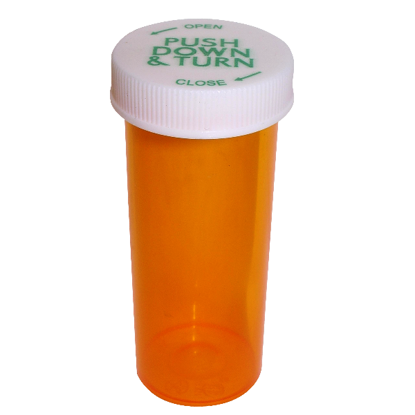 Clarke Push and Turn Vials with caps - 40dr - 180/ctn | MedSTAT