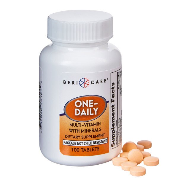 Adult Vitamin Supplement Tablet - 100 Tablets per Bottle | MedSTAT