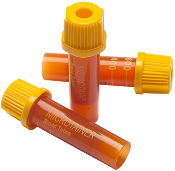 BD Microgard Tube Plastic 400-600ul Amber (50 Count) | MedSTAT