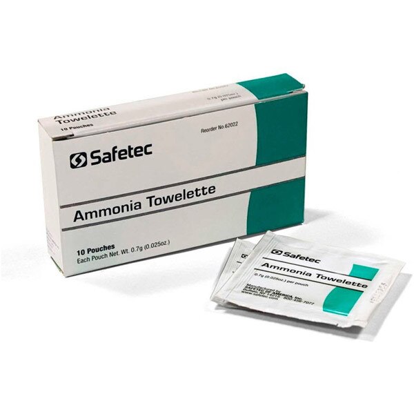 Ammonia Inhalant Wipe - 10 Per Box | MedSTAT